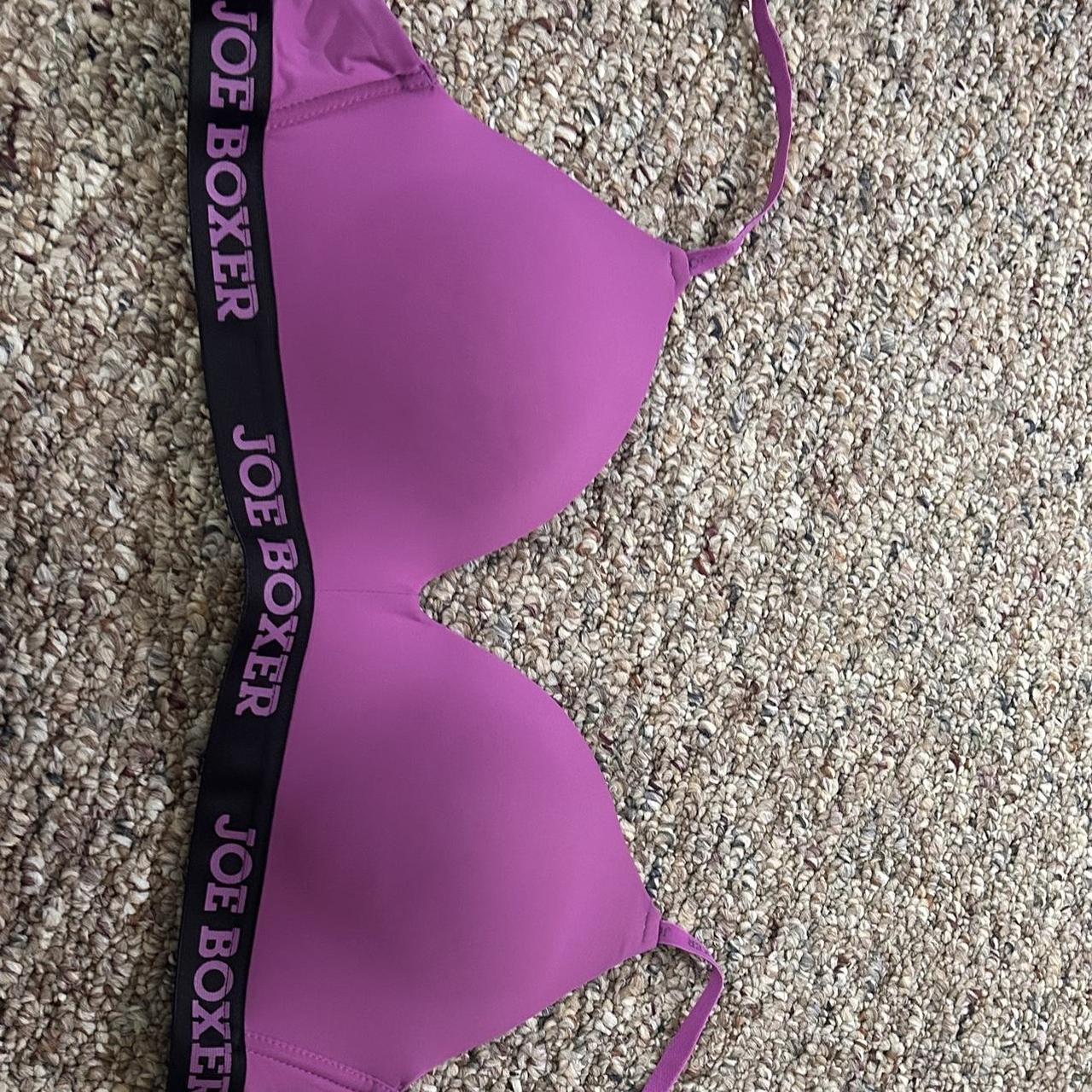 Purple Joe boxer bra size 36D Never worn - Depop