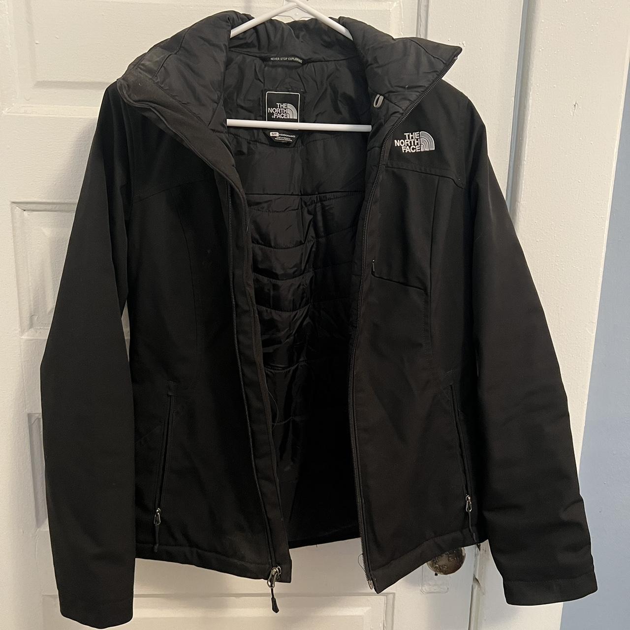 Black north face ski jacket - Depop