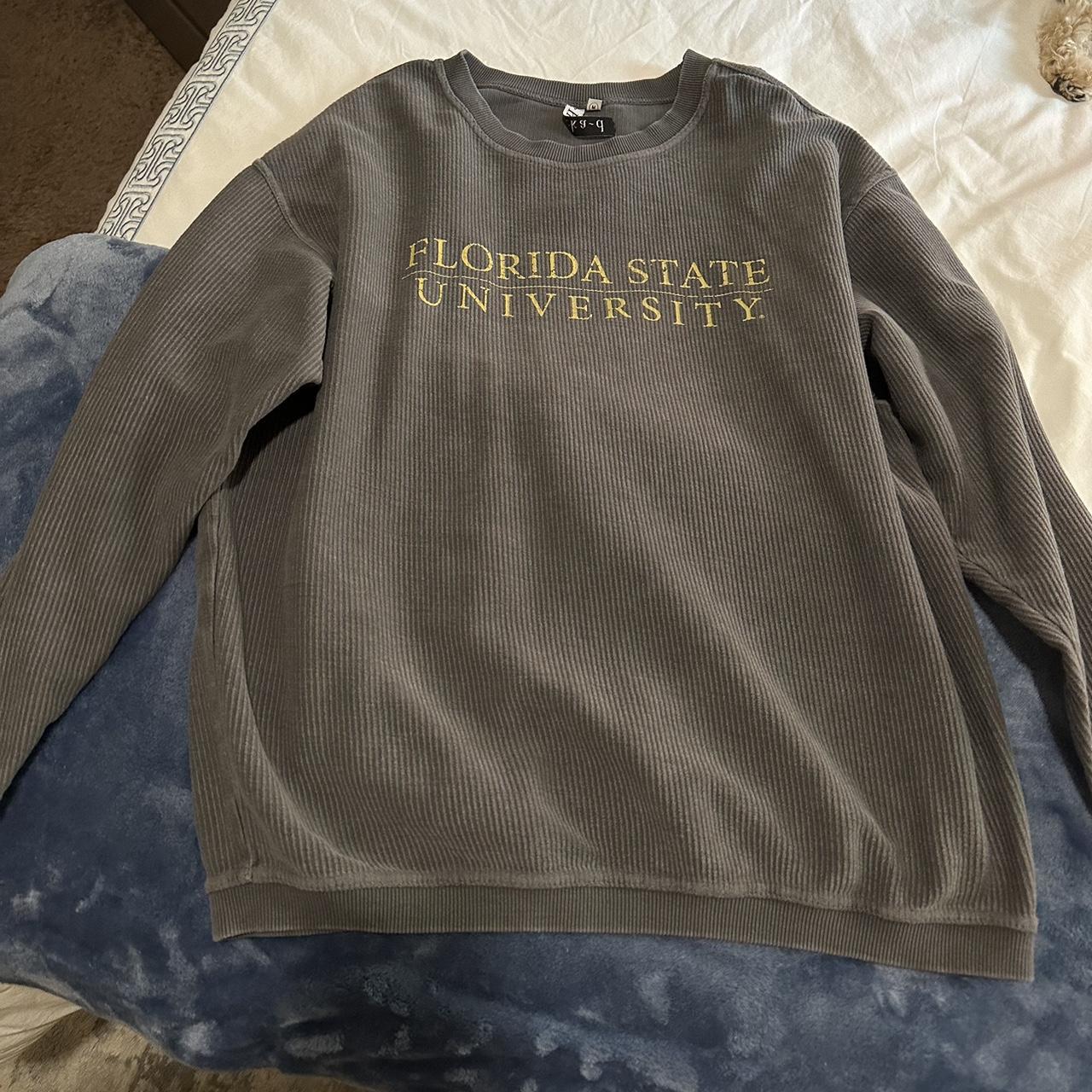 Chicks D Grey Florida State University FSU sweater... - Depop