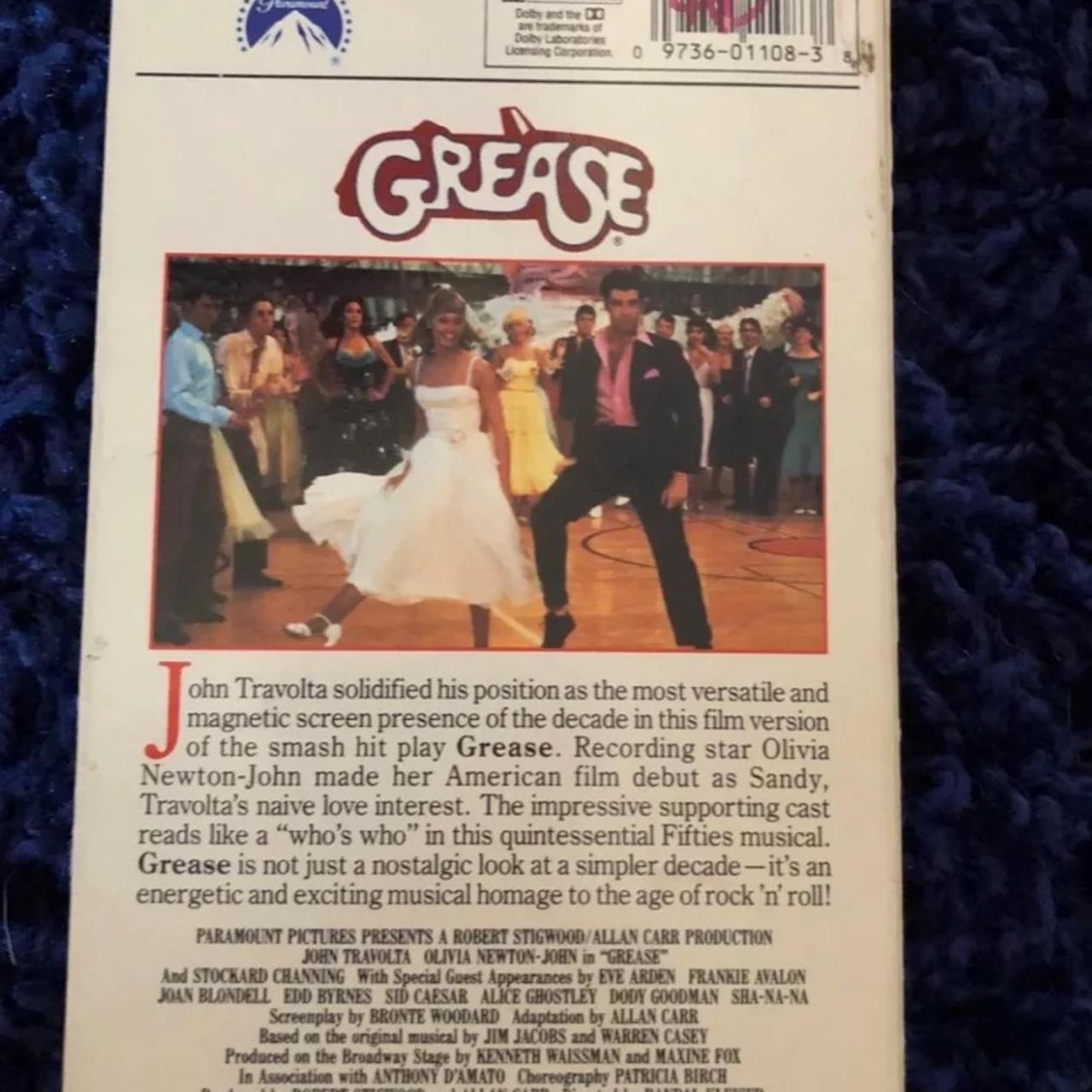Grease on VHS Classic musical Collectible - Depop