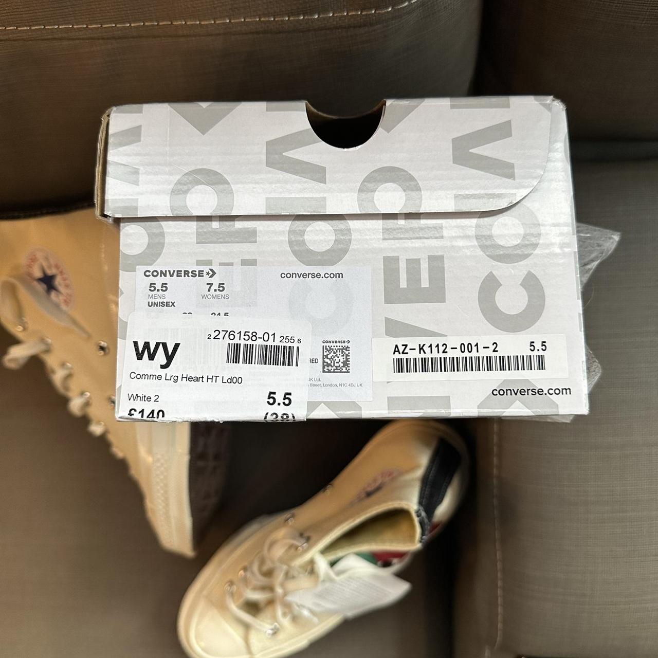 Brand new white converse cdgs off of stockx. Comes... - Depop