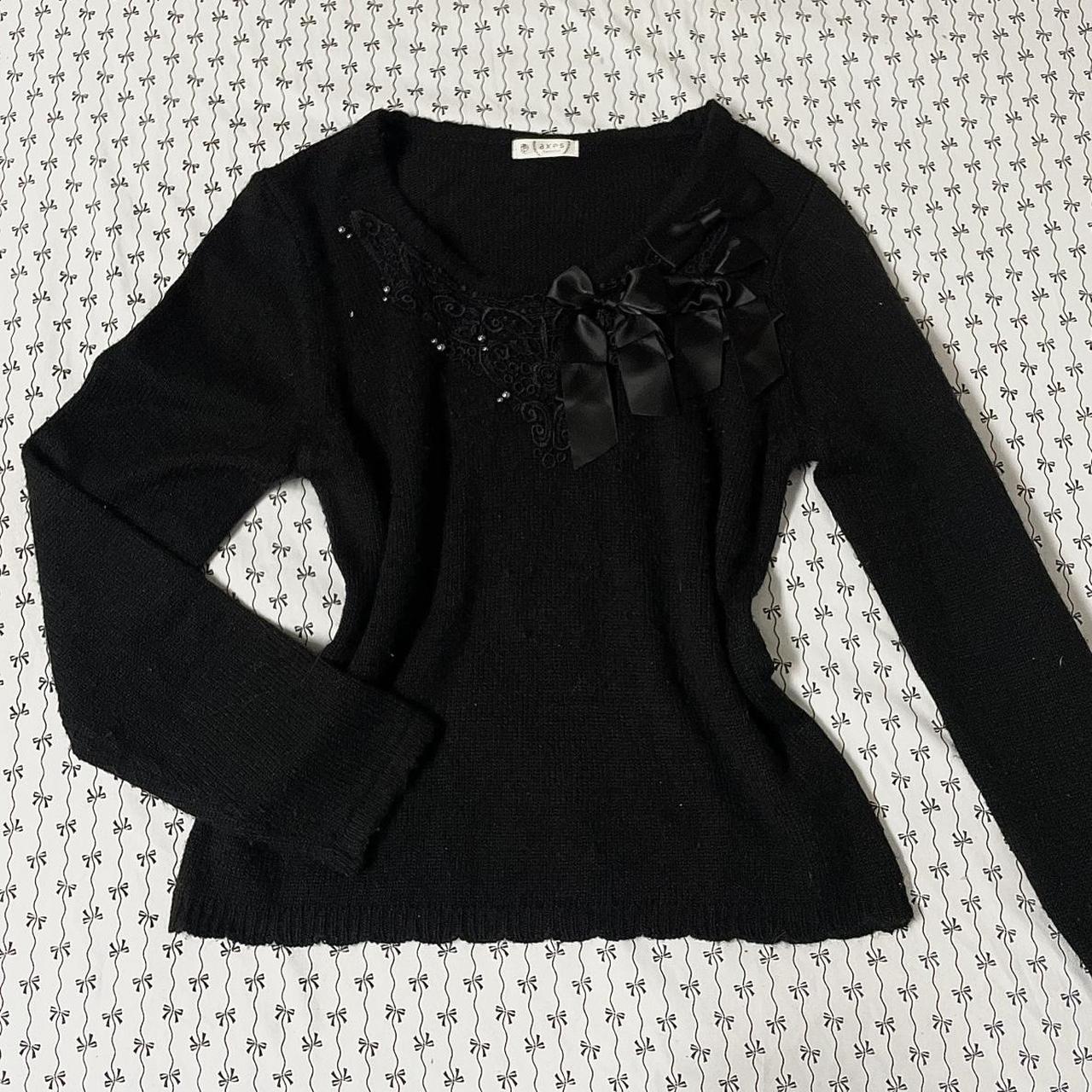 ౨ৎ ⋆ ｡˚ axes femme black sweater DM before purchase... | Depop
