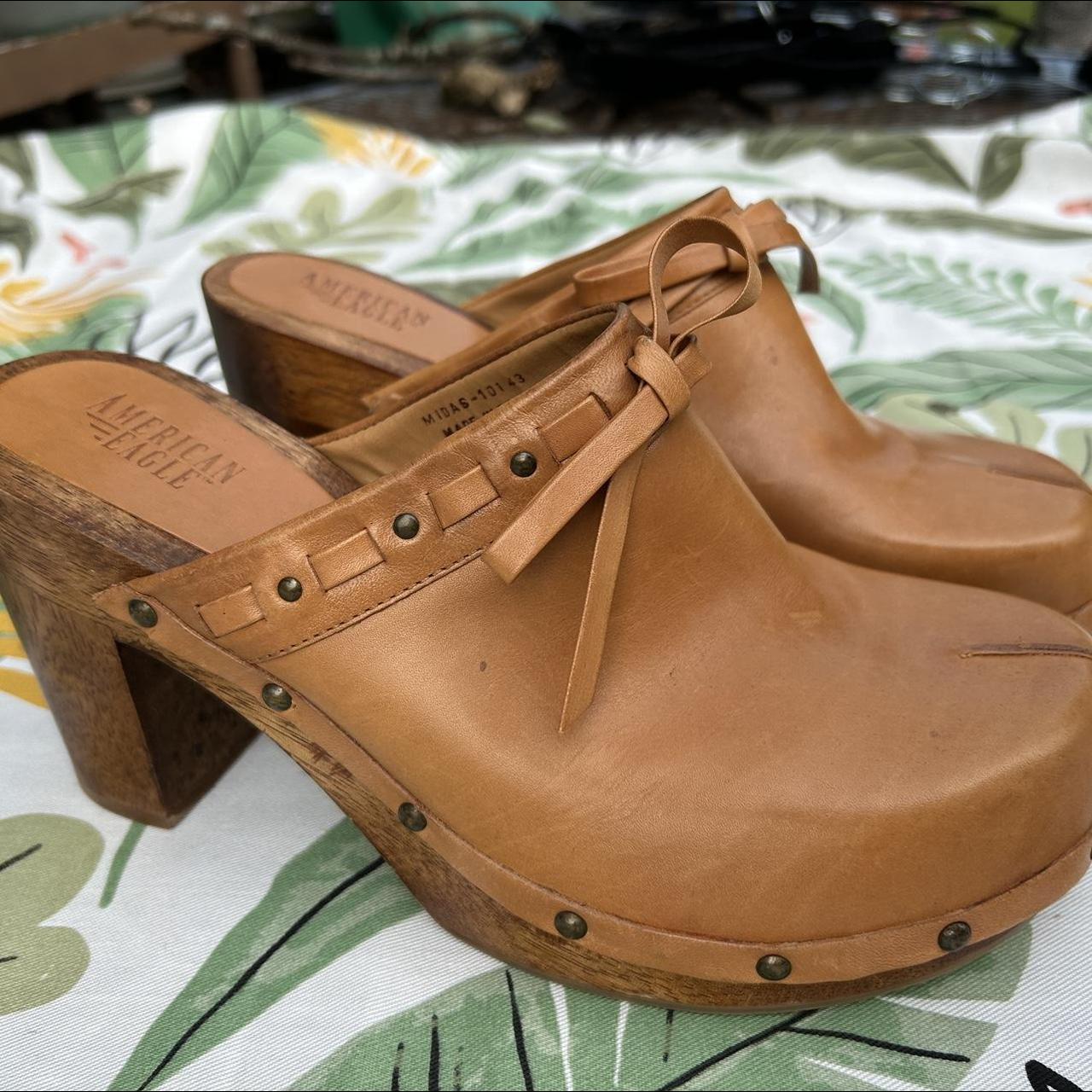 The perfect summer clog These 90s wooden clogs are... - Depop