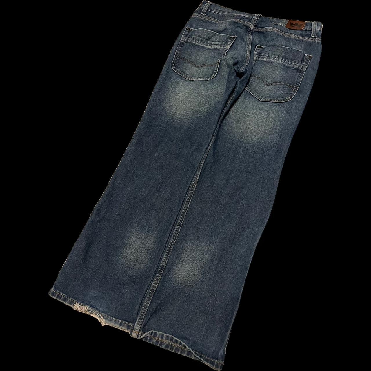 Red Snap Jeans 30x32 straight flare fit, 9.5” leg... | Depop