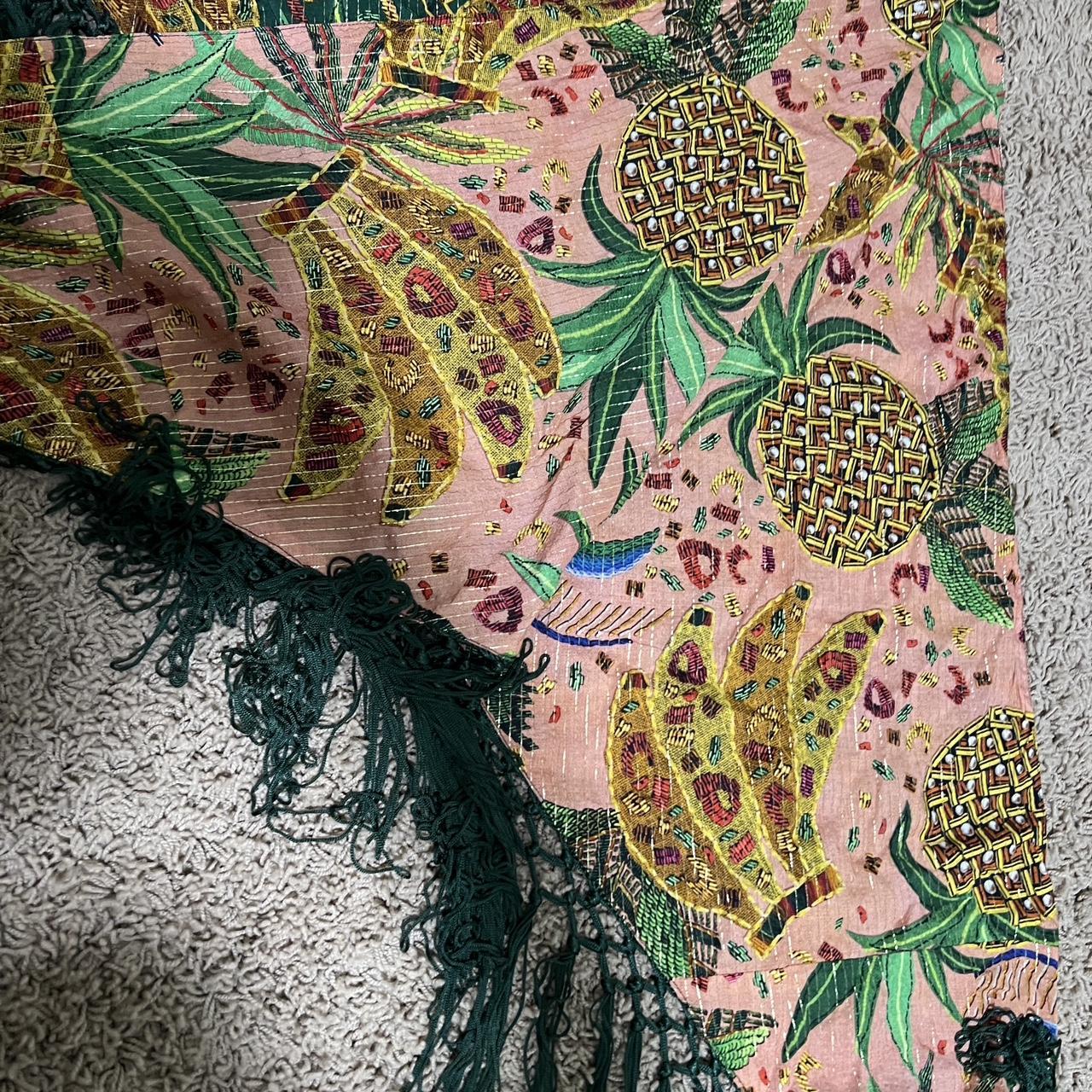 Farm Rio brand sarong style scarf. Two sided design... - Depop