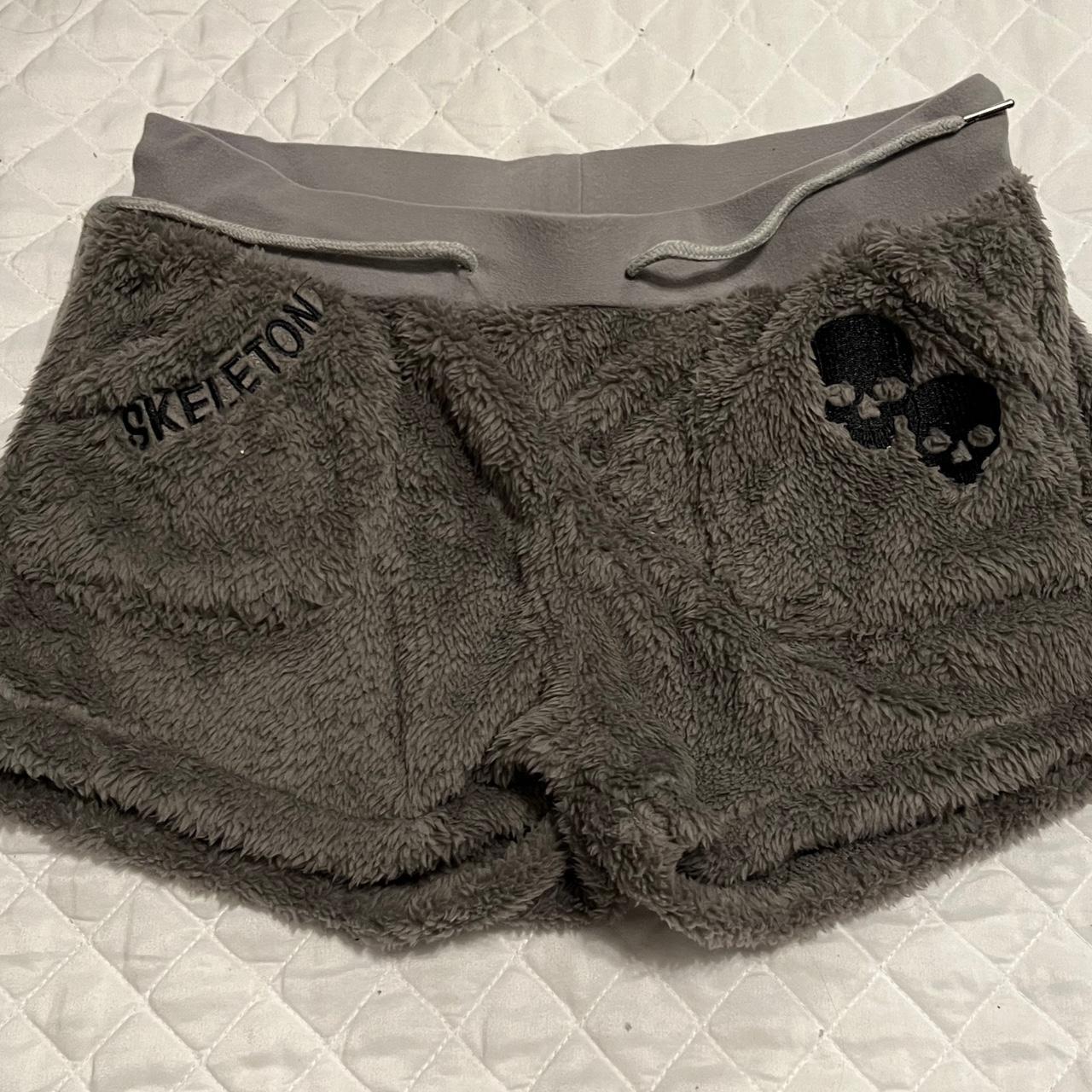 Super cute dollskill grey skeleton shorts with... - Depop