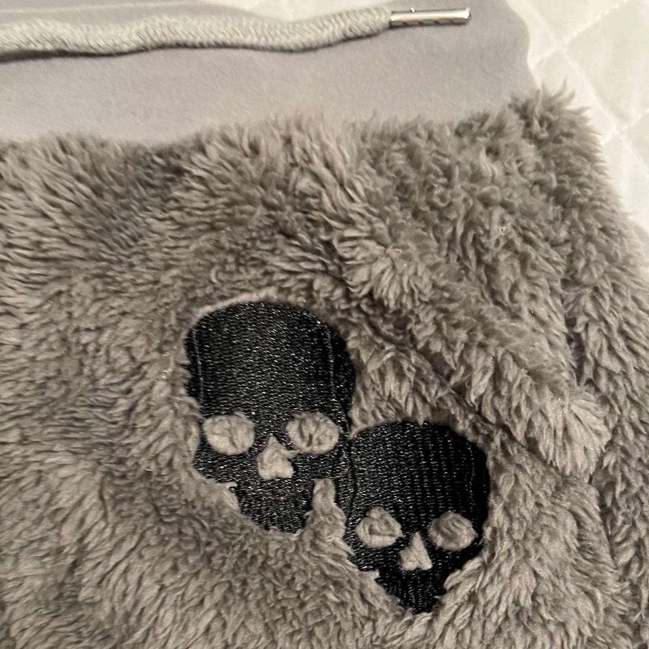 Super cute dollskill grey skeleton shorts with... - Depop