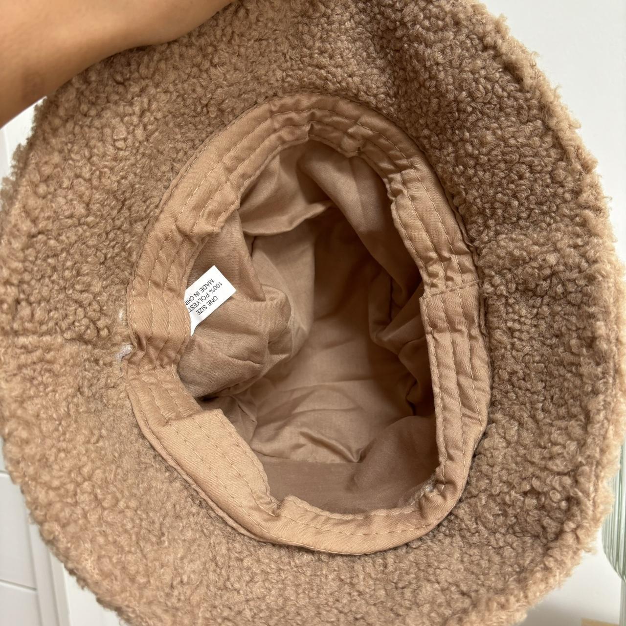 Sherpa Tan Bucket Hat • One Size • 10/10 Brand New... - Depop