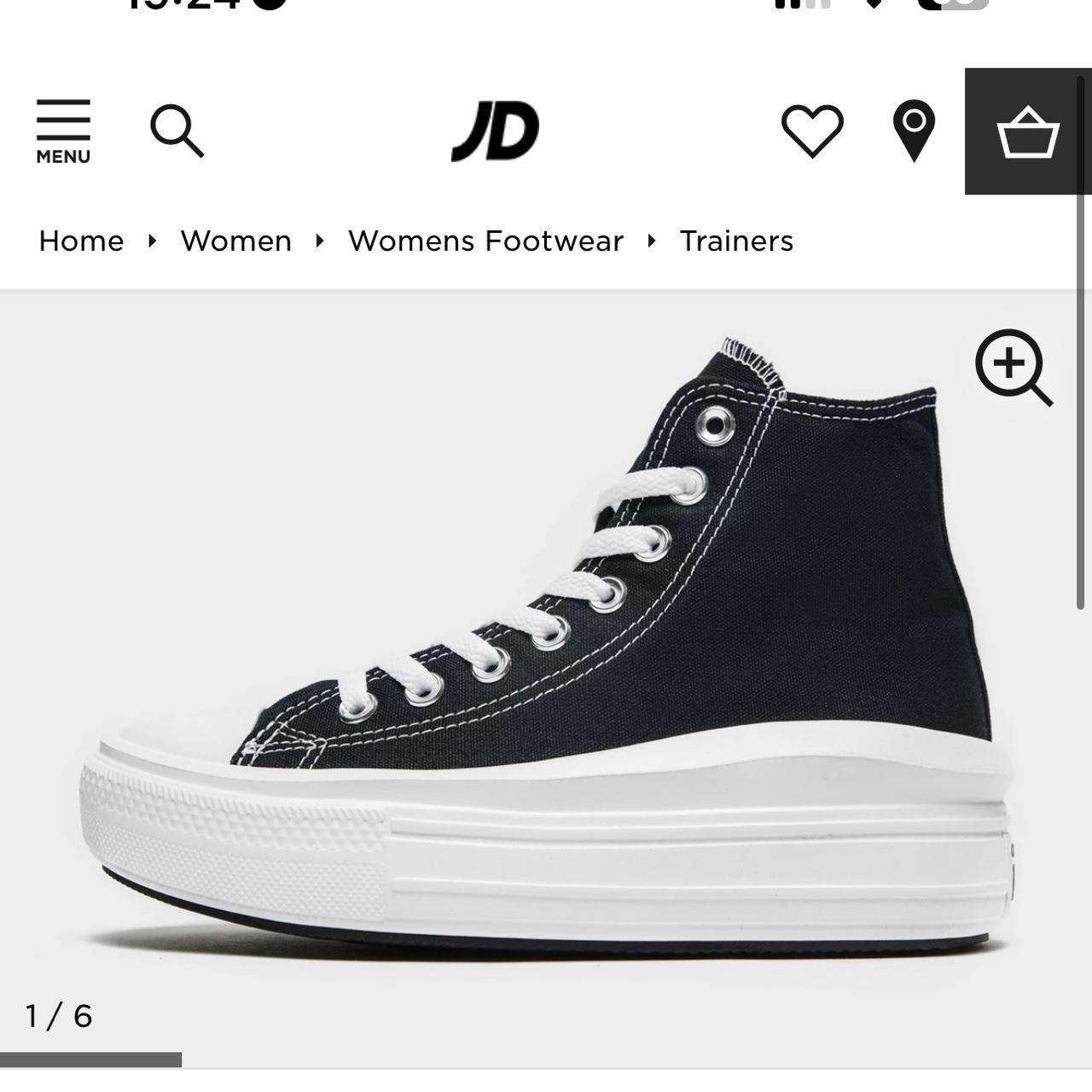 women Platformed converse worn 2-3 times but in... - Depop