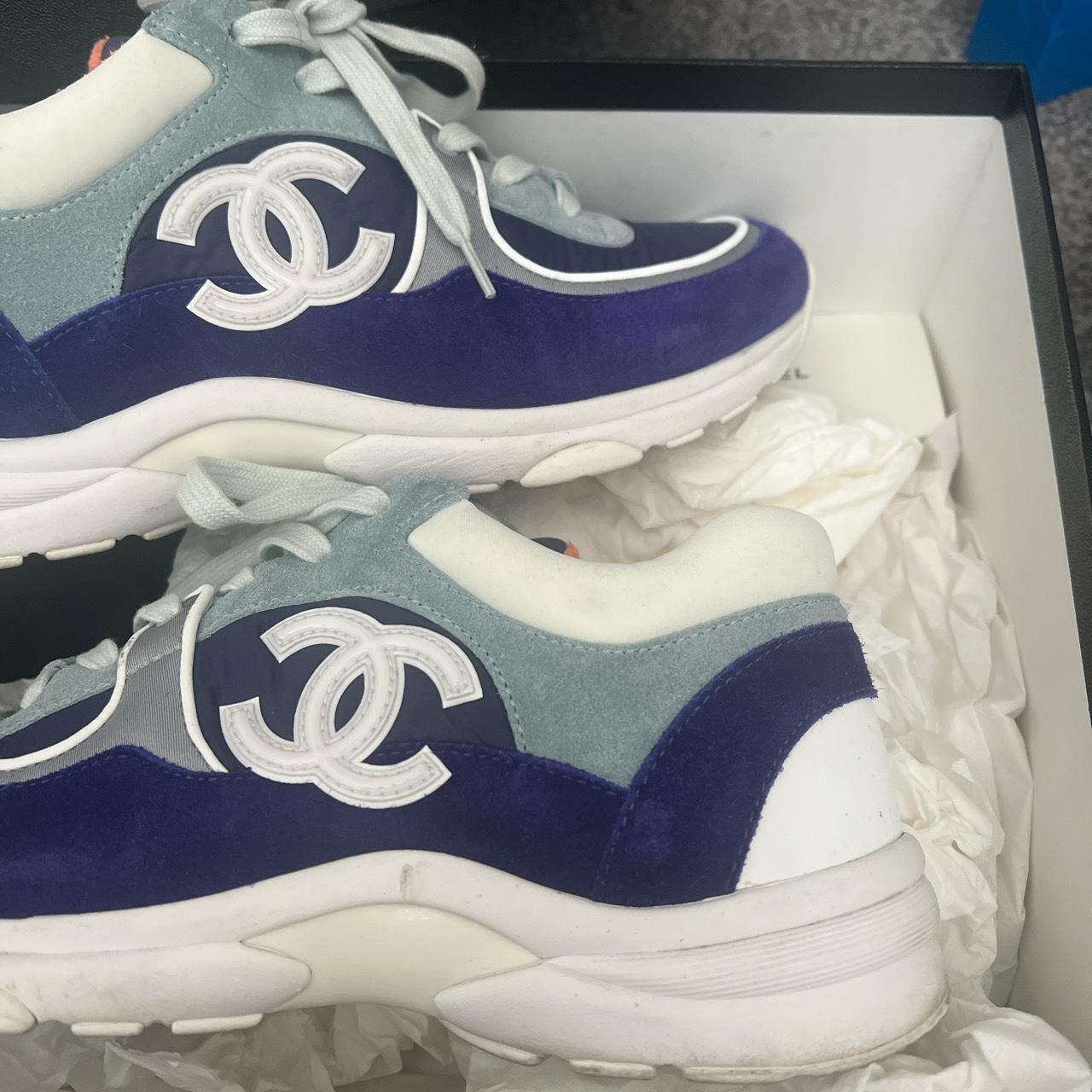 Chanel low top trainer CC UK size 38 Original box,... - Depop