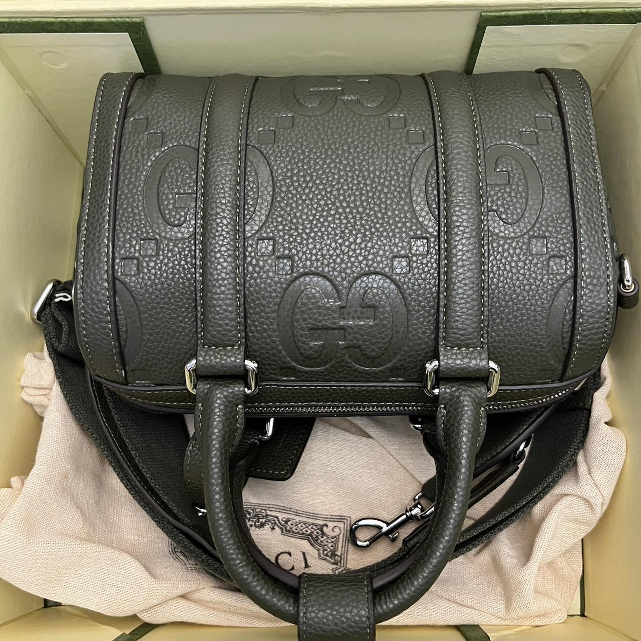 Mini gucci duffle brand new, green. - Depop