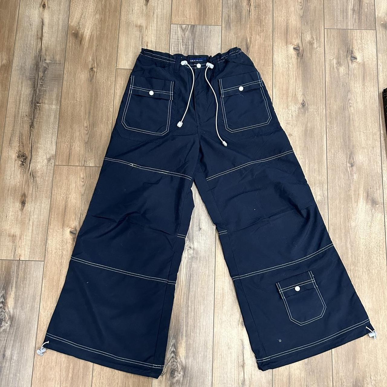 Macgear wide legged rave pants. Size 30” waist is... - Depop