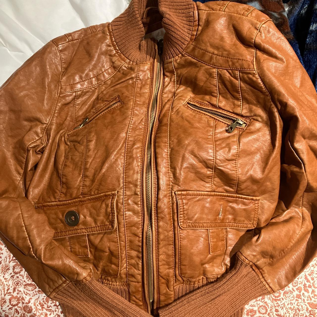 Xhilaration pleather jacket - Depop