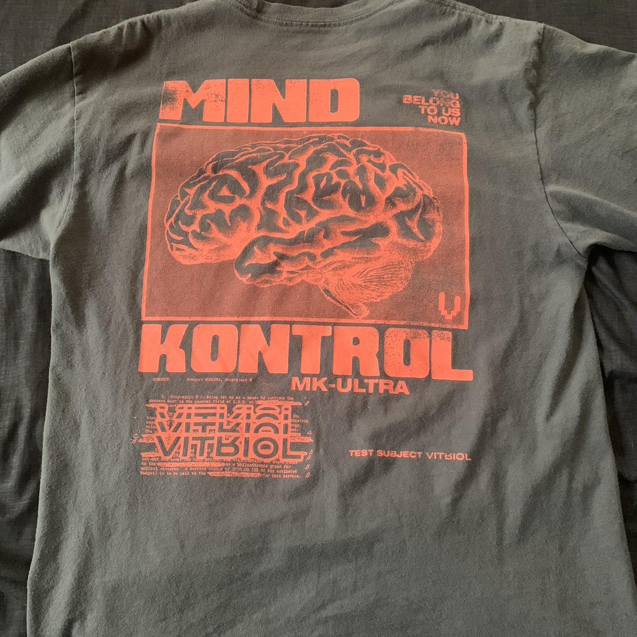 vitriol mind kontrol charcoal t shirt. size large... - Depop