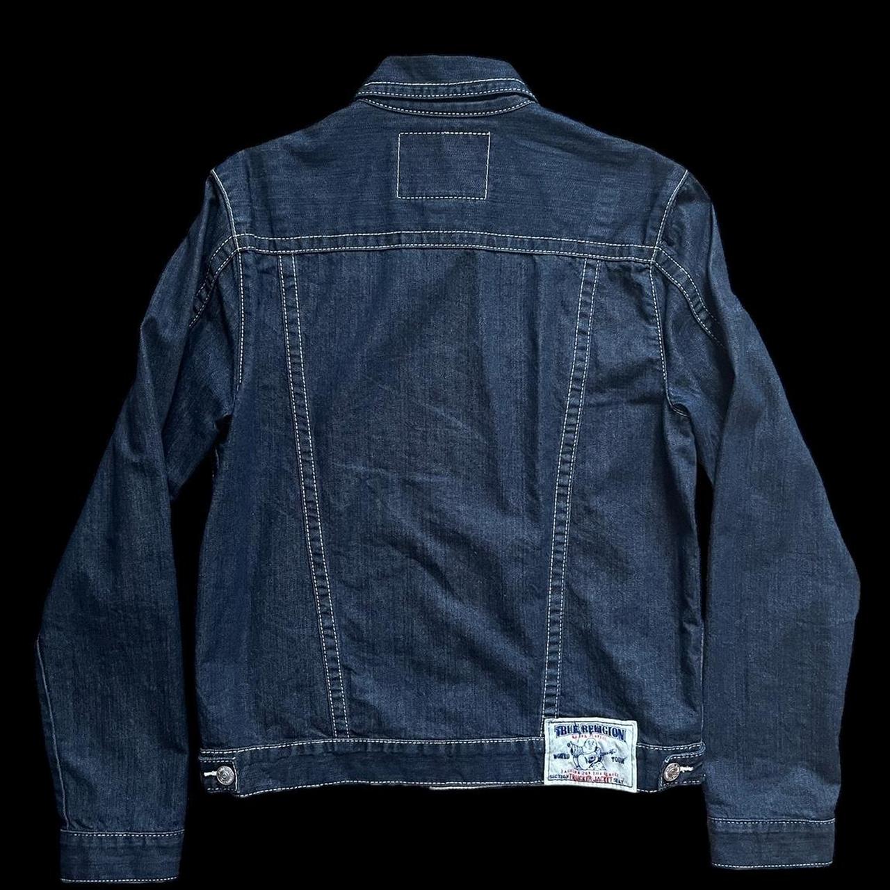 True Religion Men's Navy Jacket | Depop