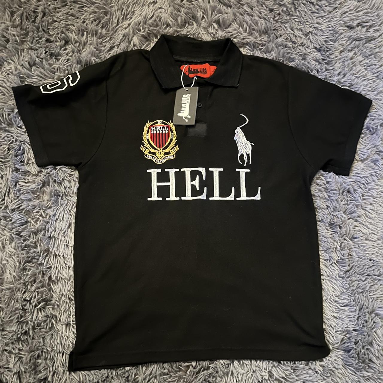 hell polo (rare condition) never worn, brand new... - Depop