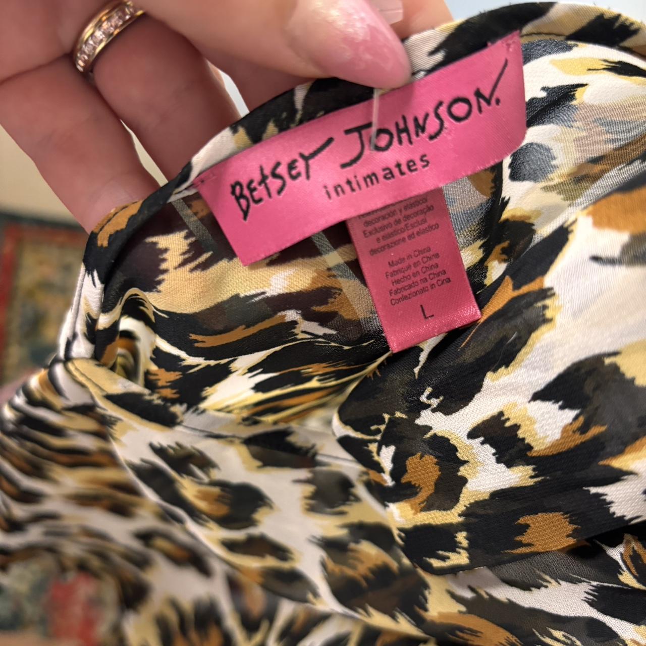 Betsy Johnson intimates animal print babydoll... - Depop