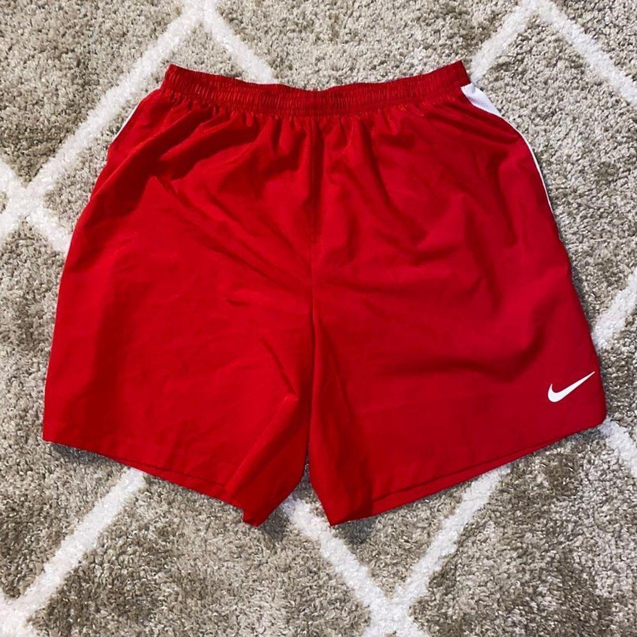 Nike Mens Dri Fit Athletic Shorts Size Xl Red And Depop