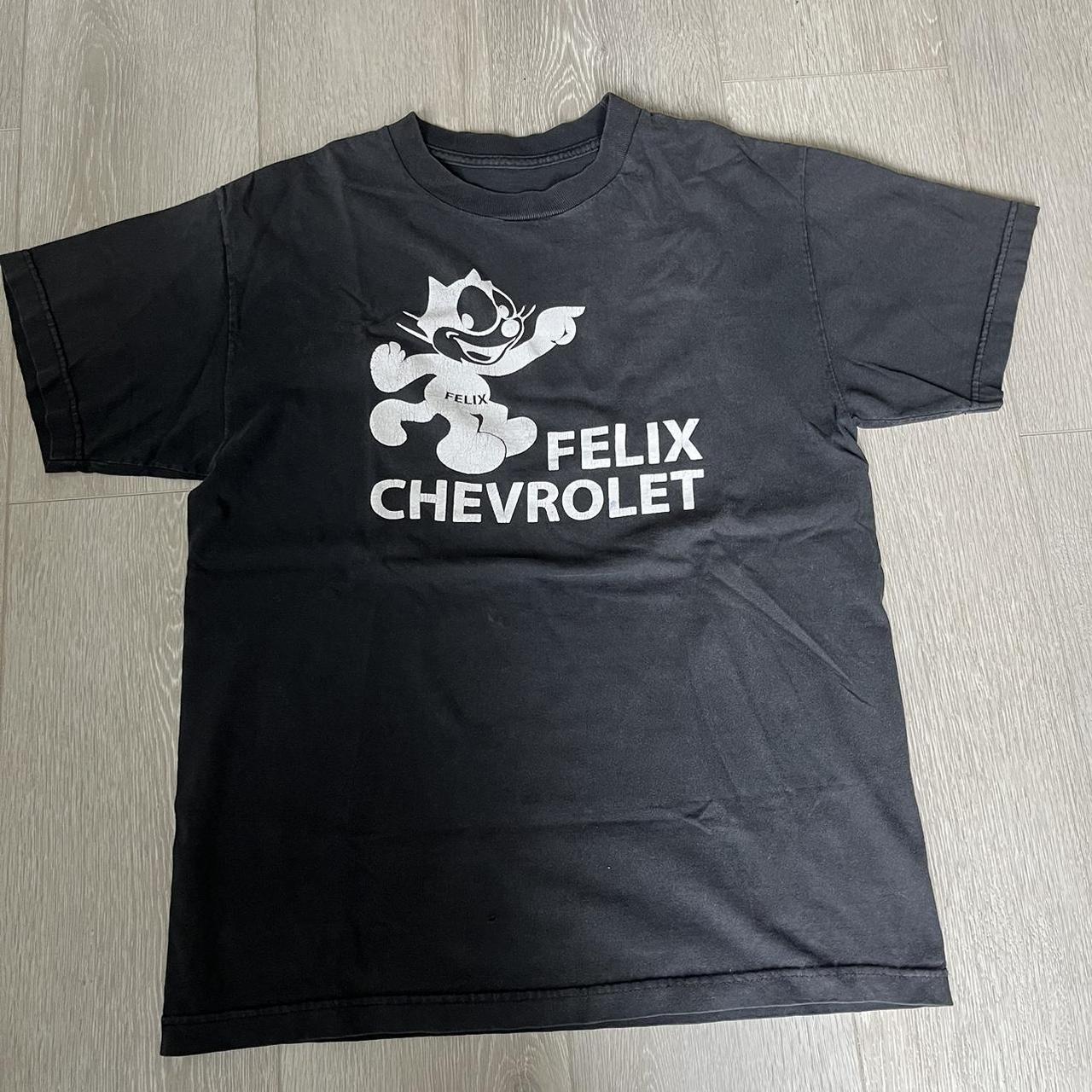 VINTAGE FELIX CHEVROLET TEE ALL FLAWS SHOWN NO... - Depop