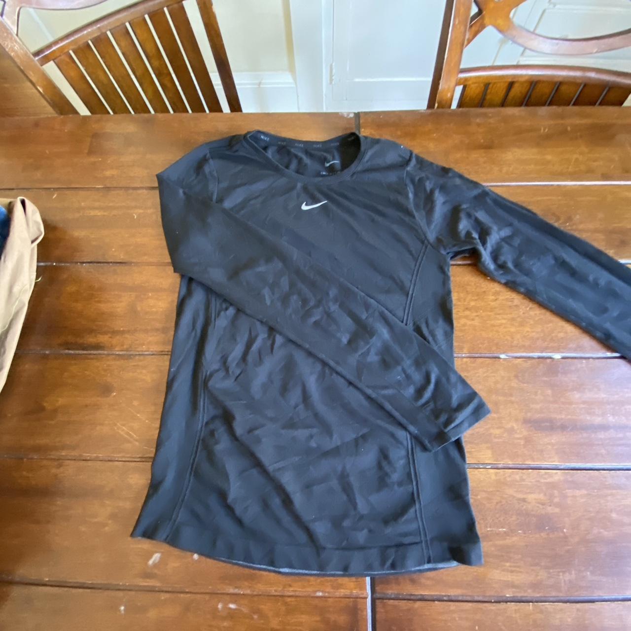 S Nike Slim Fit Dri-Fit Long Sleeve Shirt - Depop