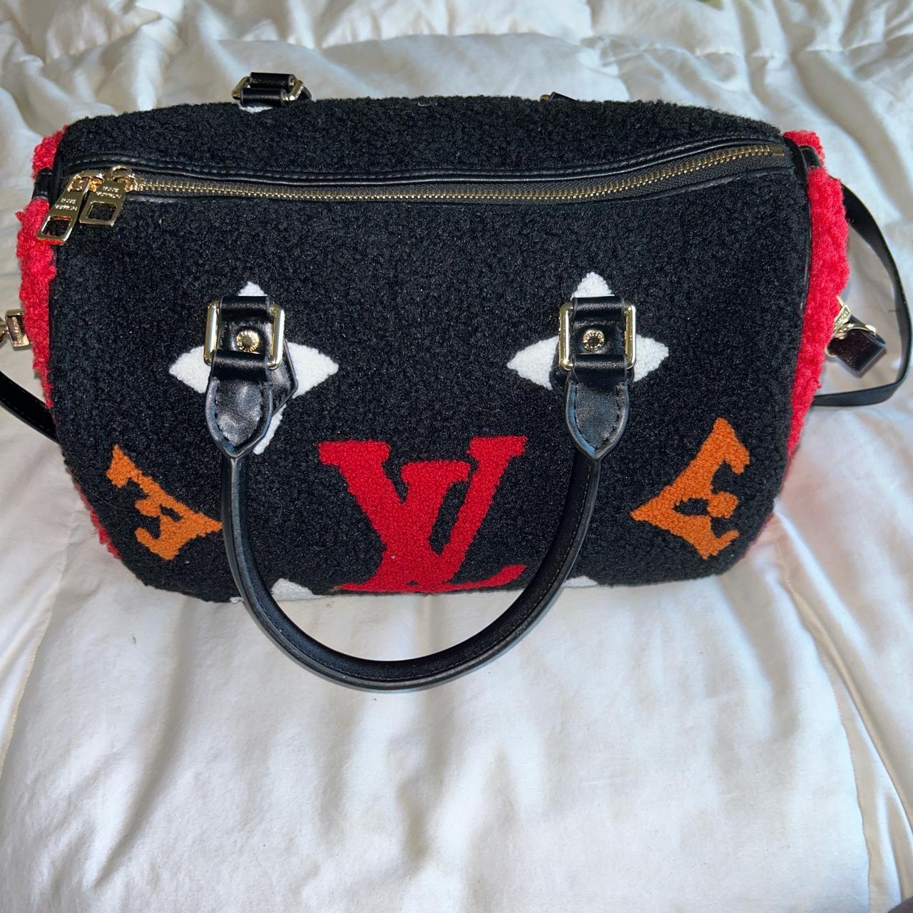 Louis Vuitton purse furry bowler bag purse ! Y2k I... - Depop