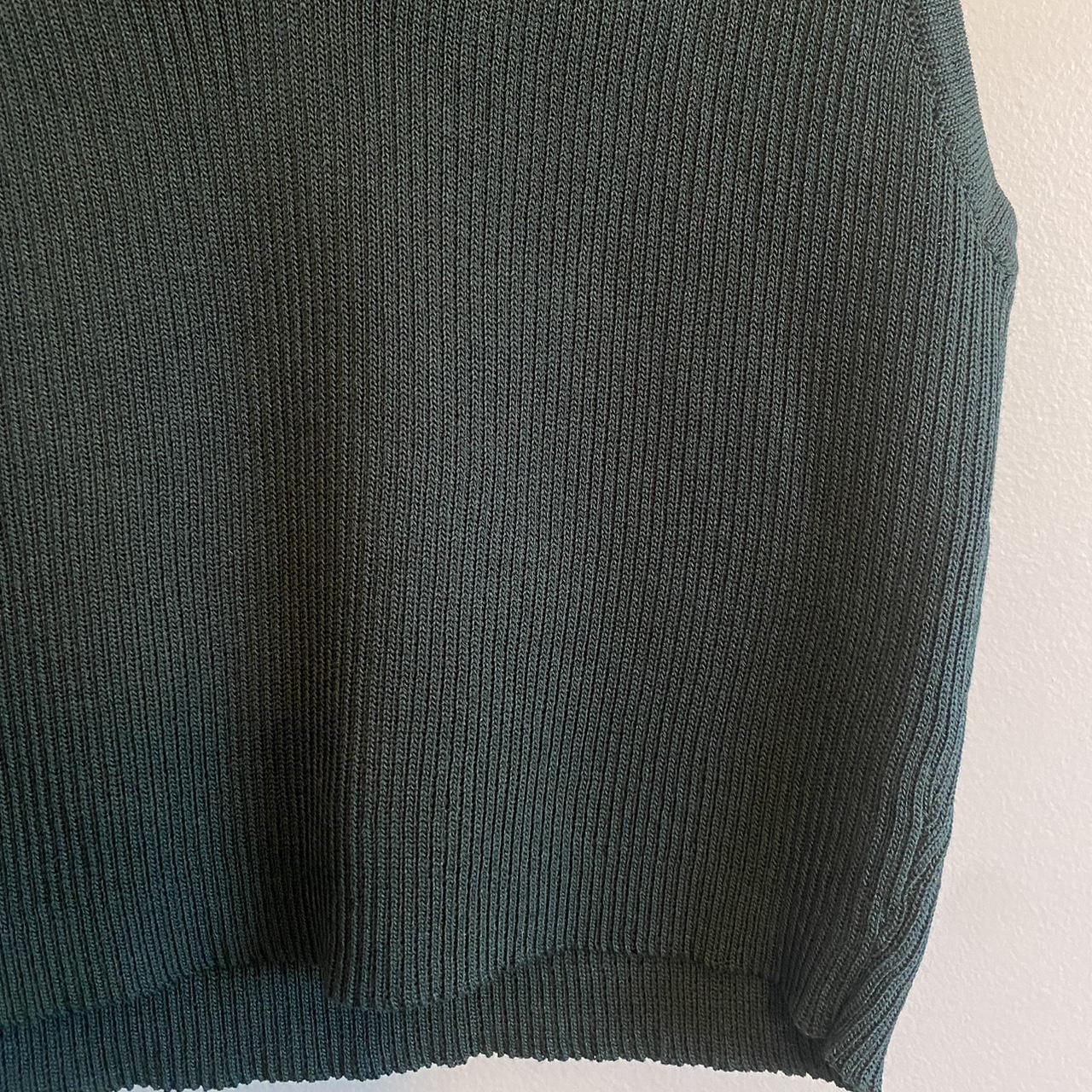 Dark green and pink lined collared CIDER top Size:... - Depop