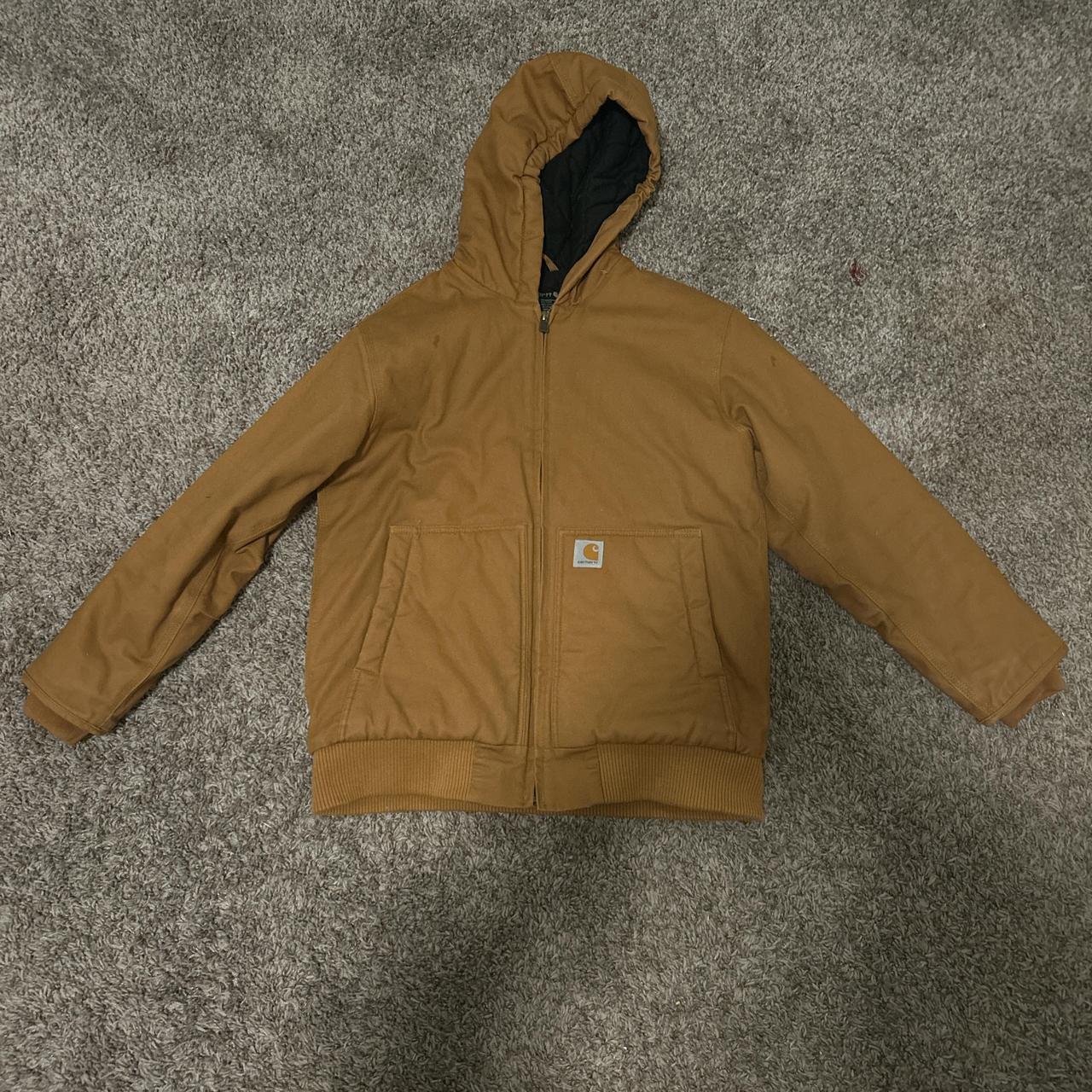 Large Carhart Jacket Tan Vintage | Depop