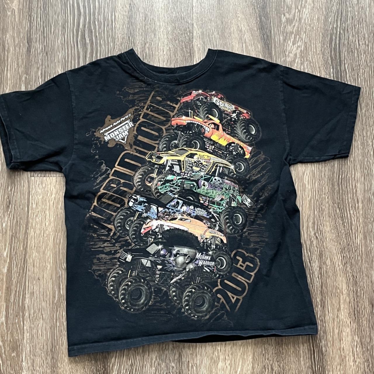 Vintage monster jam tee Youth Medium... - Depop