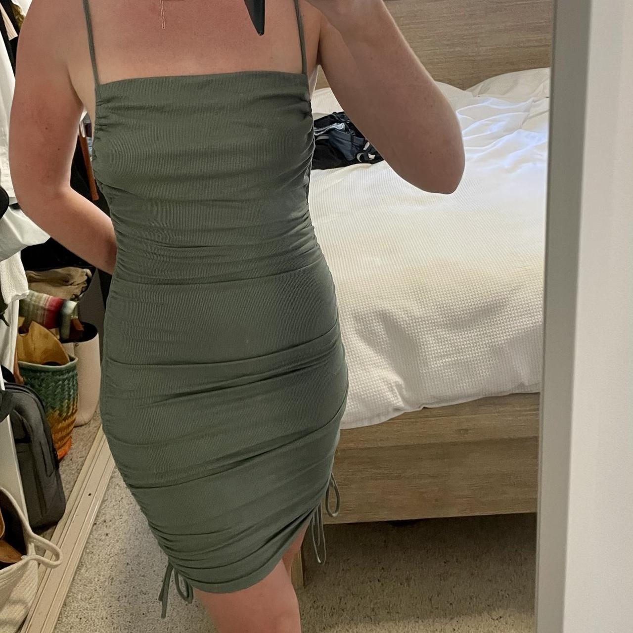 Princess Polly Women's Green Dress | Depop