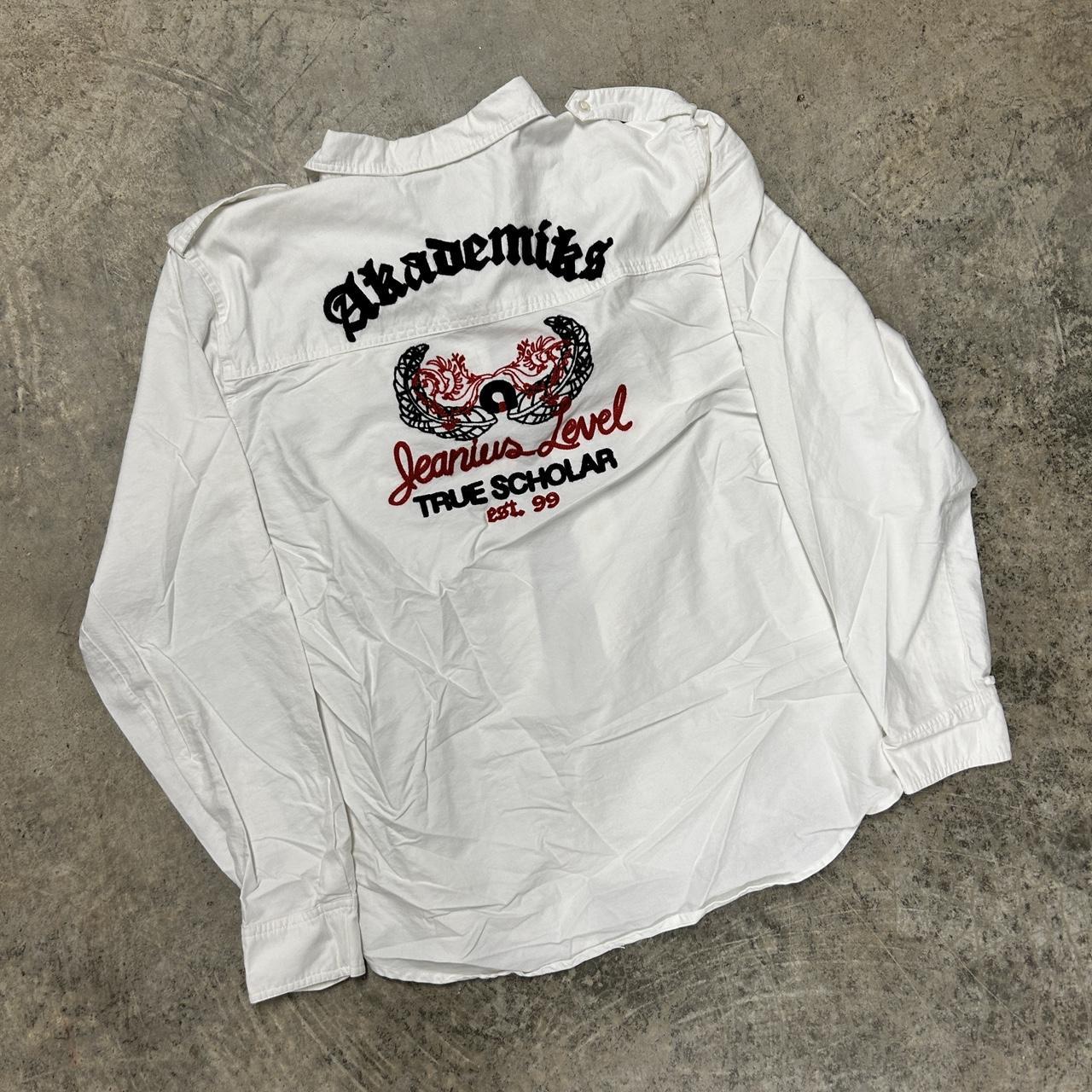 Y2K Akademiks Button Down Shirt Skater Grunge 2000s... - Depop