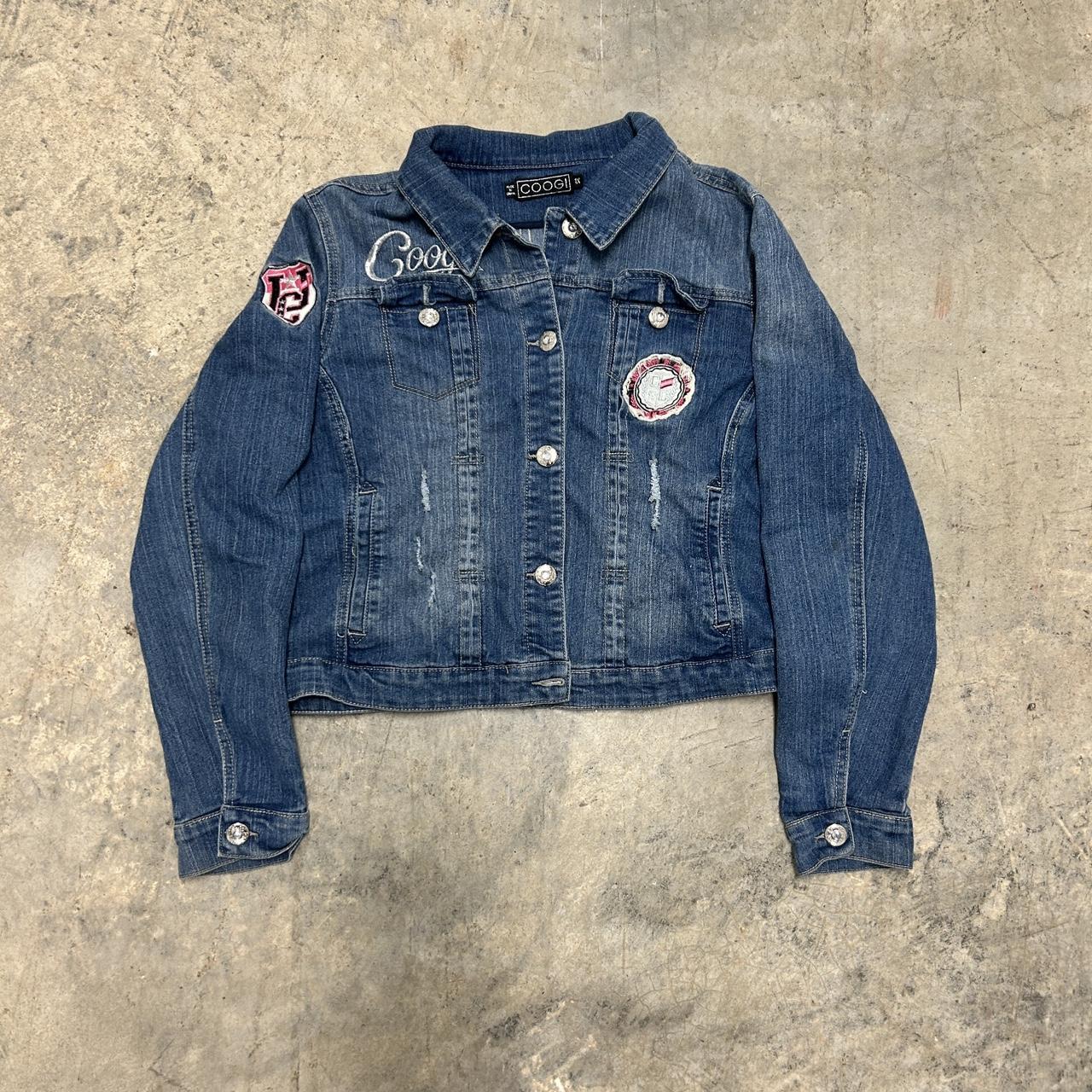 Coogi Denim Jacket Skater Grunge 2000s Skater Emo... - Depop