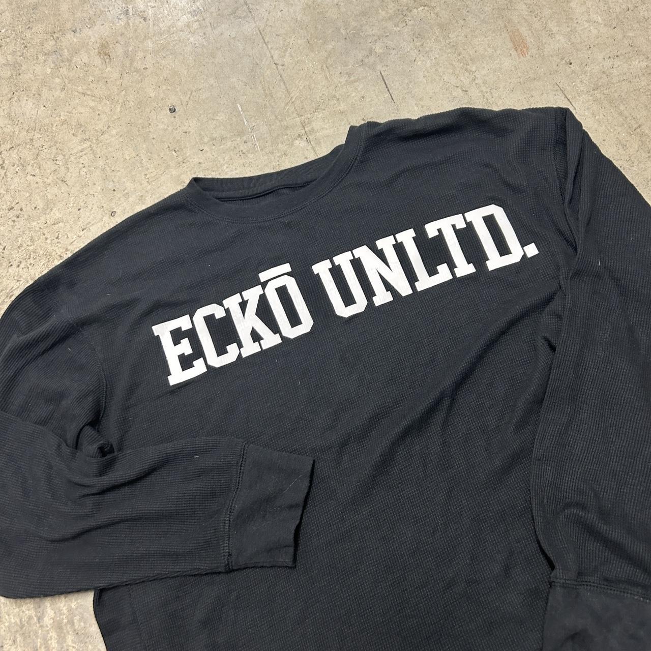 Ecko Unltd. Thermal Long Sleeve Skull Cross Grunge... - Depop