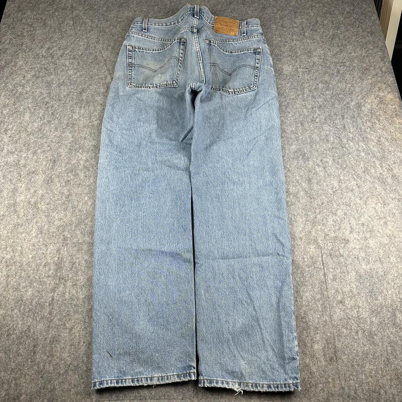 Vintage Levi’s Jeans 505 paper tab light wash... - Depop