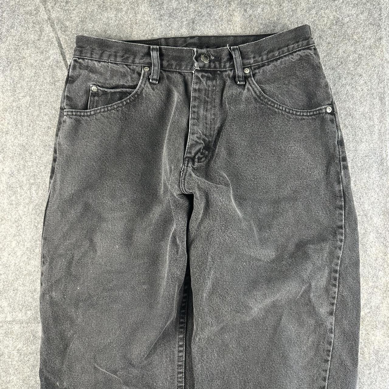 Y2K cyber Jeans black faded skater Grunge Streetwear... - Depop