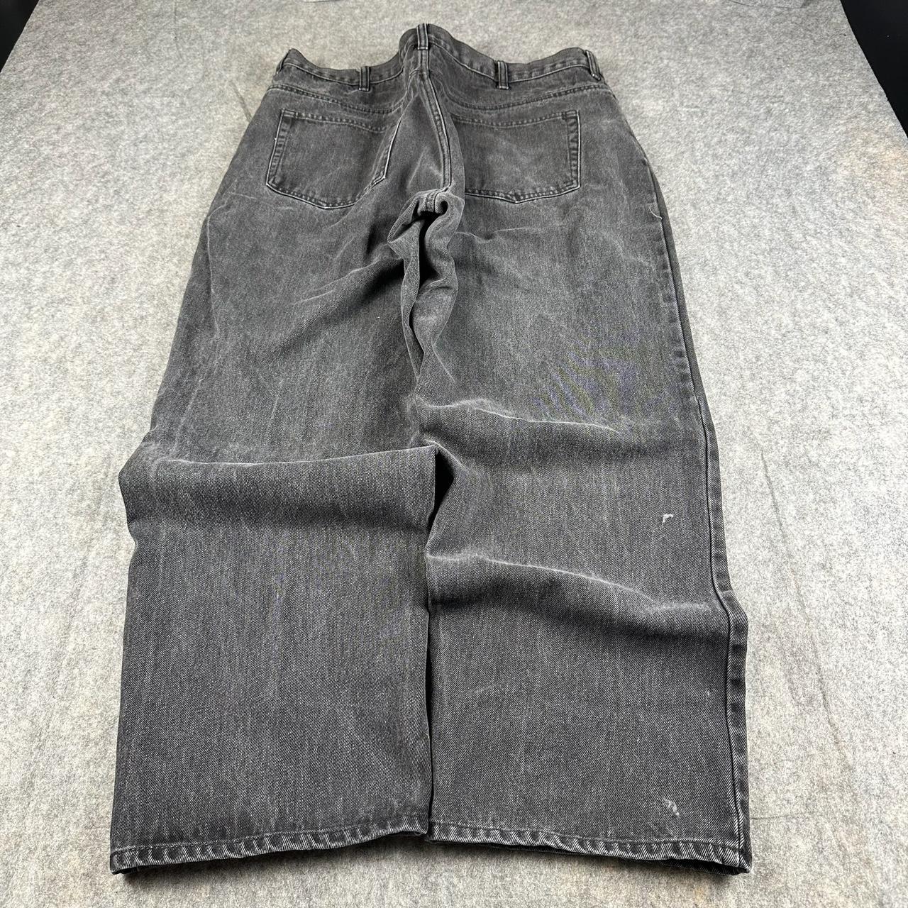 Sick Y2K cyber Jeans black faded skater Grunge... - Depop