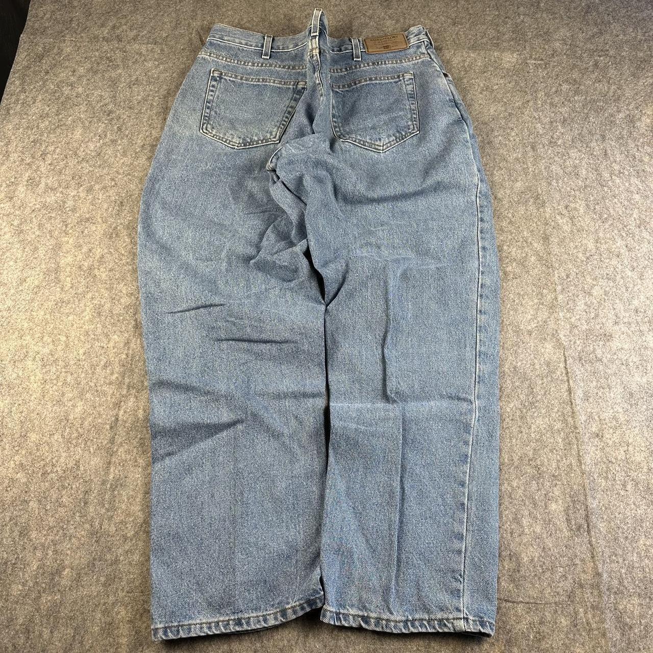 Sick Y2K cyber jeans Denim light wash Streetwear... | Depop