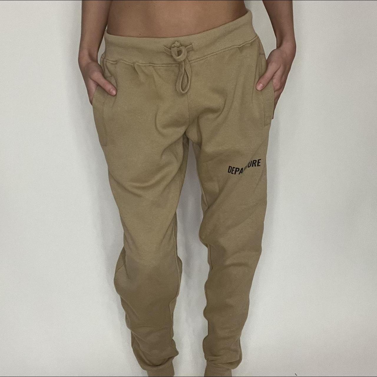 Departure tan sweatpants Size S, retail $88 !!... - Depop