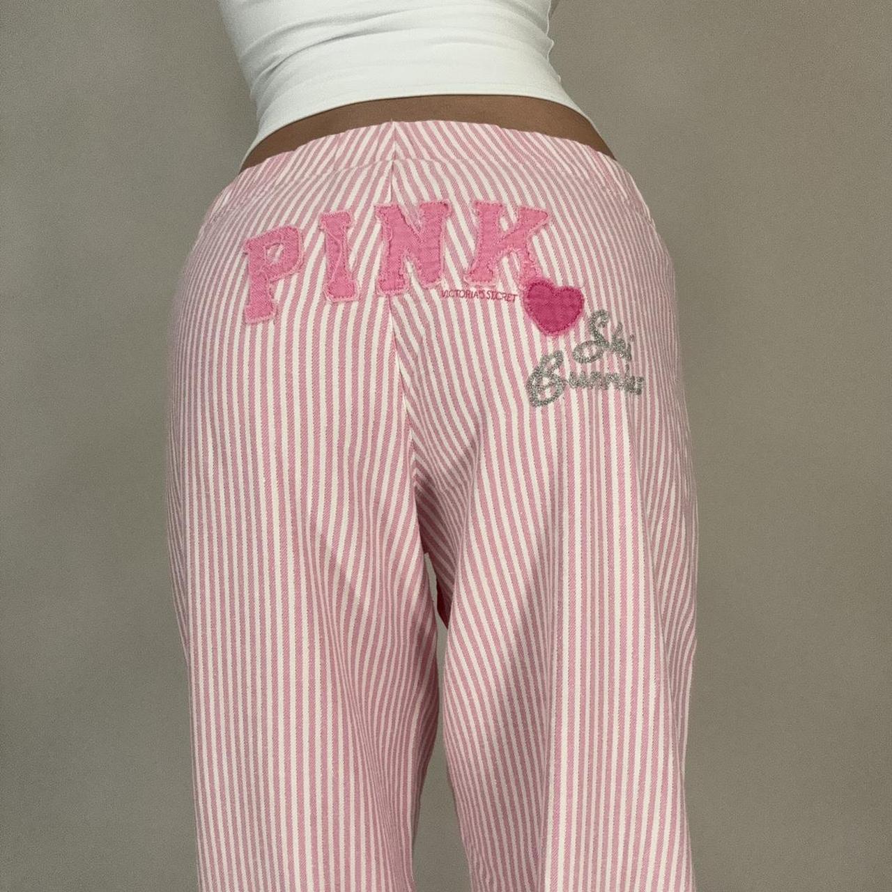 Vintage Rare Y2k Victorias Secret Pink Pin Striped Depop