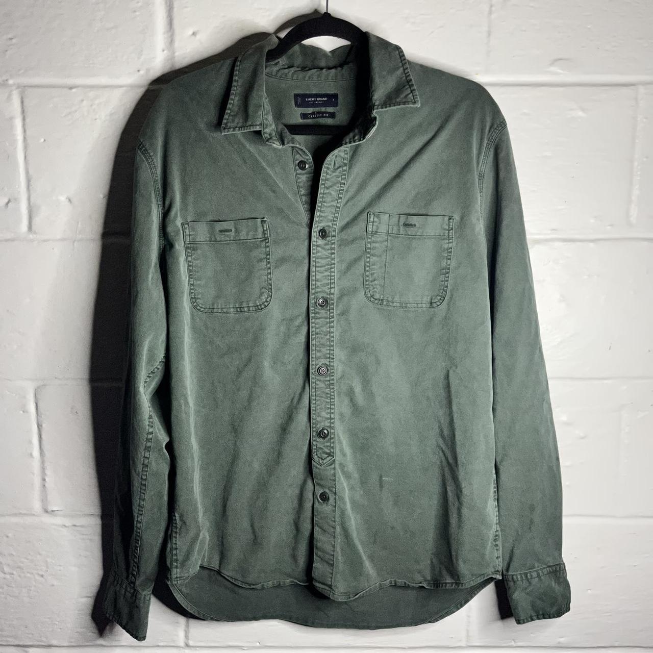 Lucky Brand Button Up (HeavyWeight) Size:... - Depop