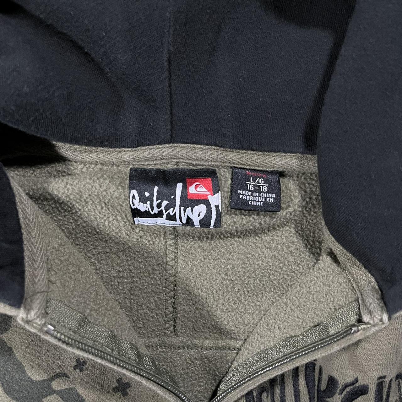 Vintage Quicksilver Zip Up Hoodie Cotton &... - Depop