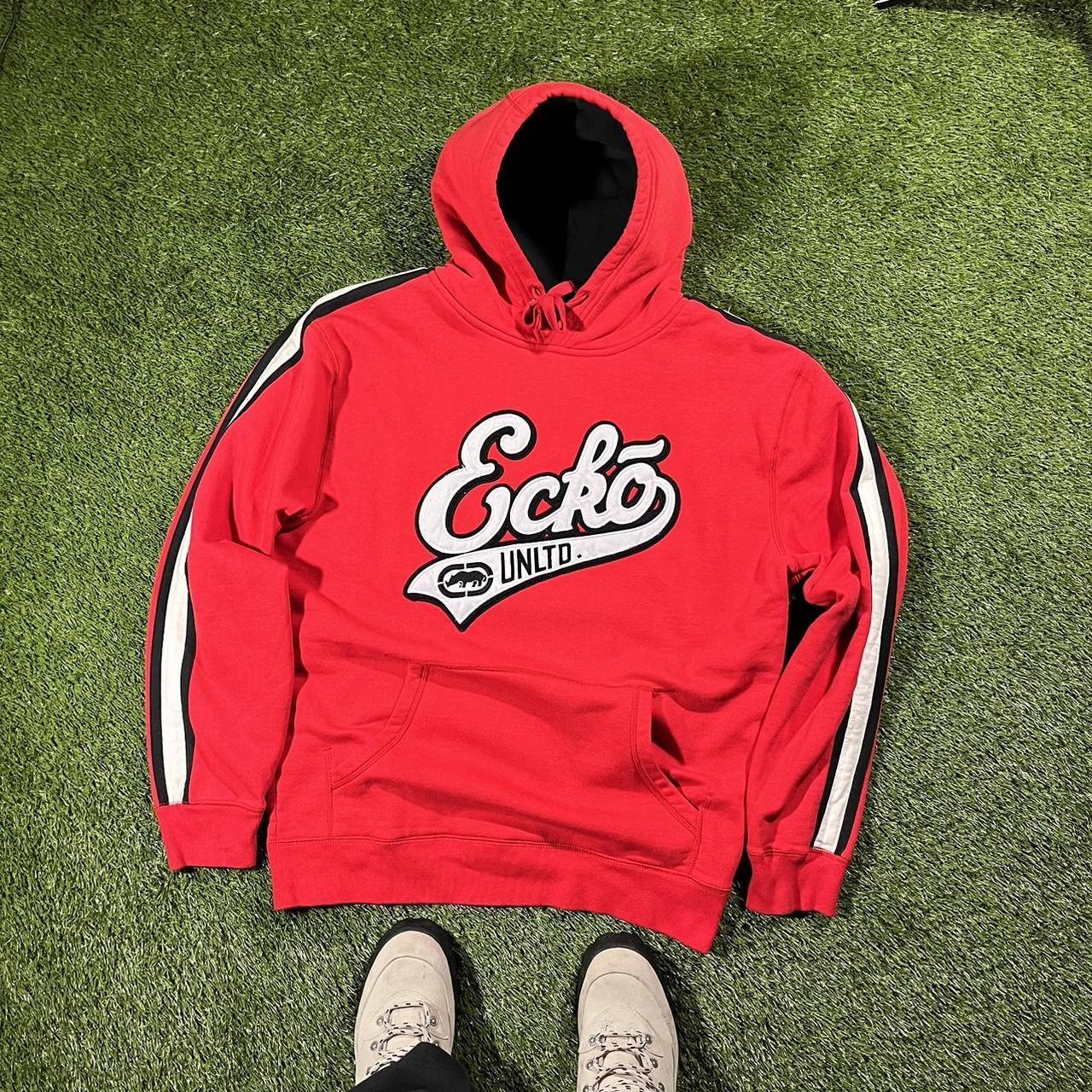 Vintage Ecko Unlimited Hoodie 100% Cotton Size:... - Depop
