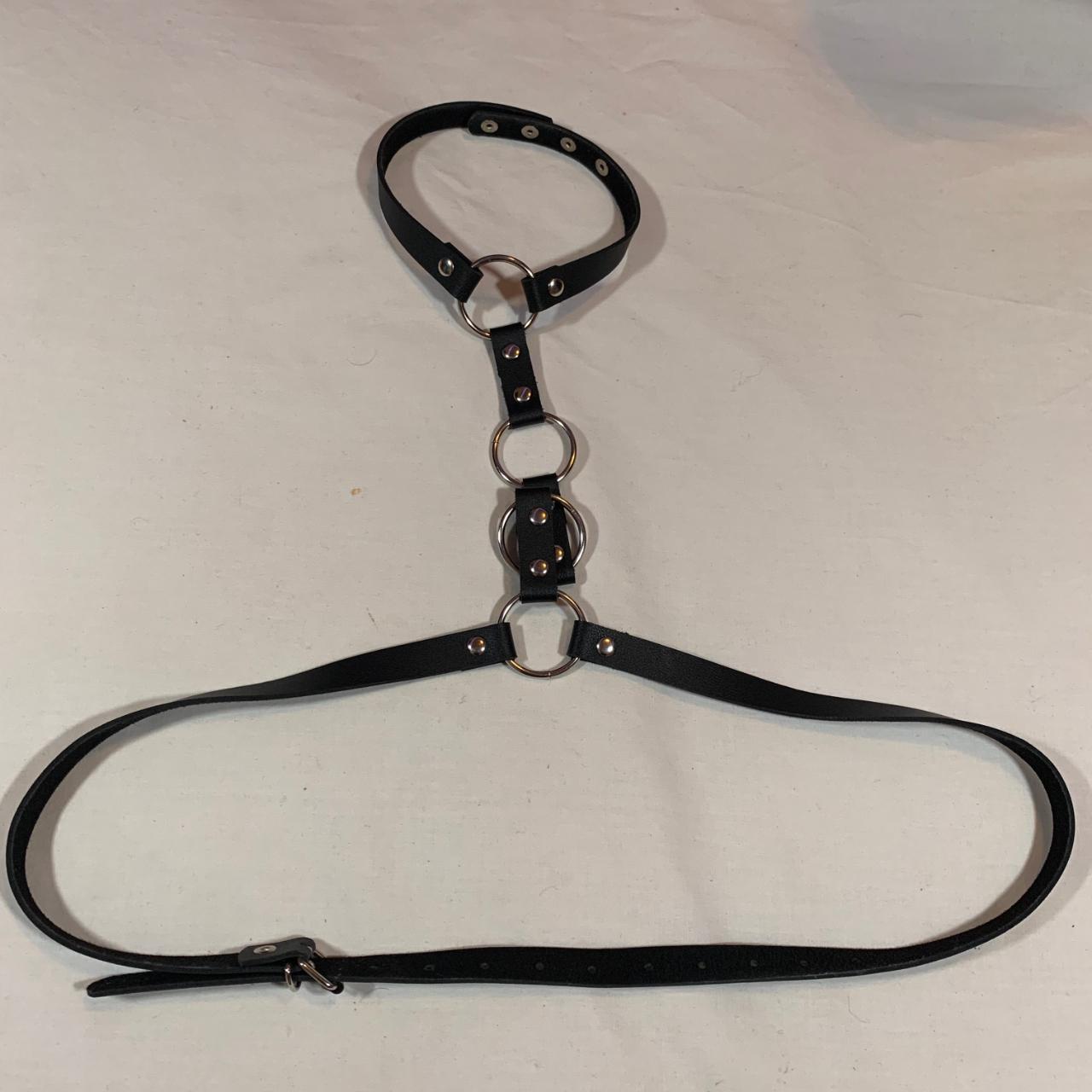 goth emo scene alt around the neck and waist black... - Depop