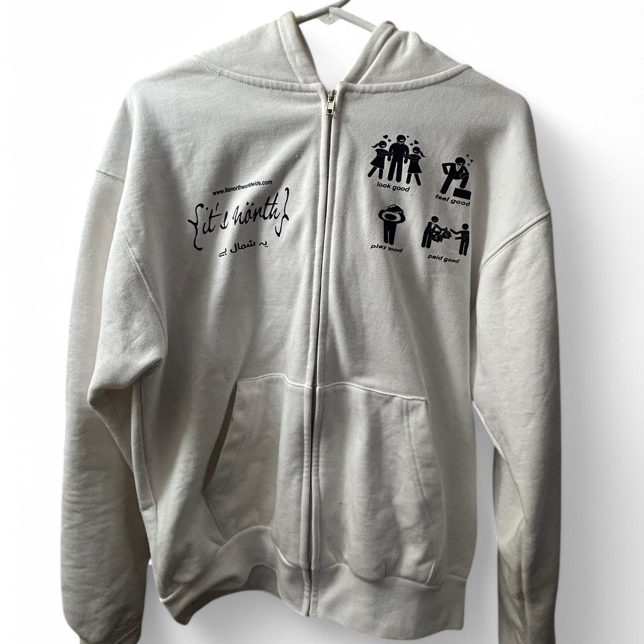 small rare itsnorthworldwide zipup ig brand hoodie... | Depop