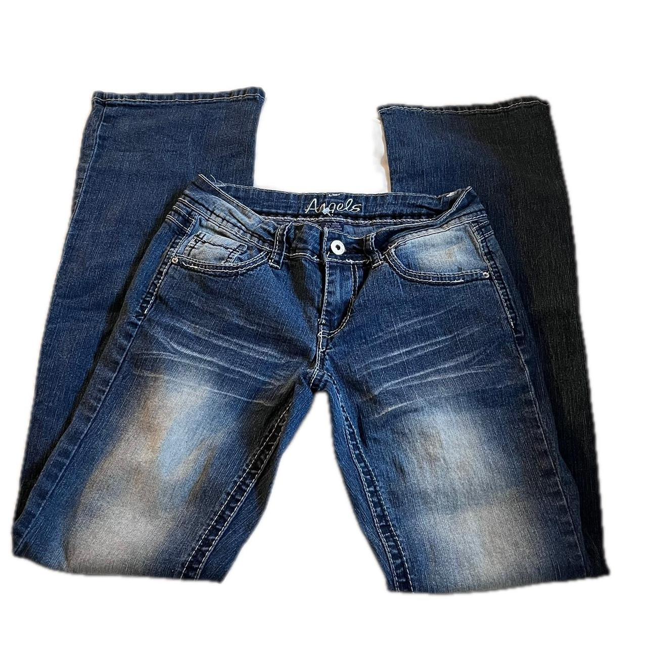angels bootcut jeans size is a 5 fits a small... - Depop