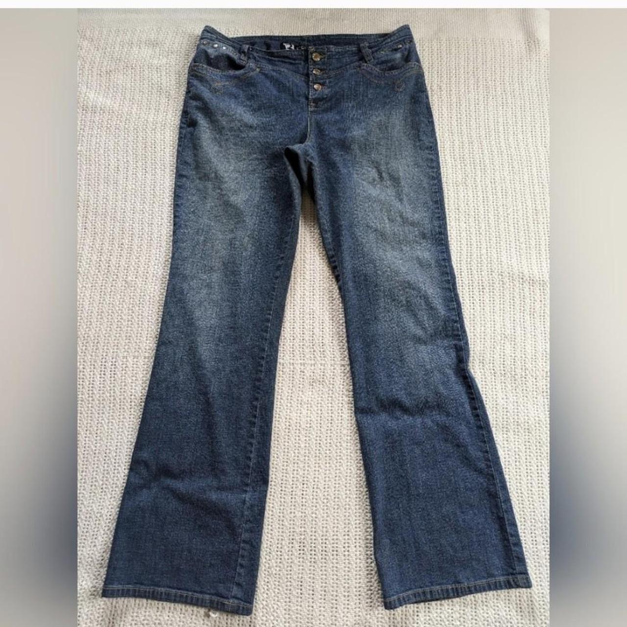 VTG Y2K Rockies Button Fly Low Rise Flare Leg Jeans... | Depop