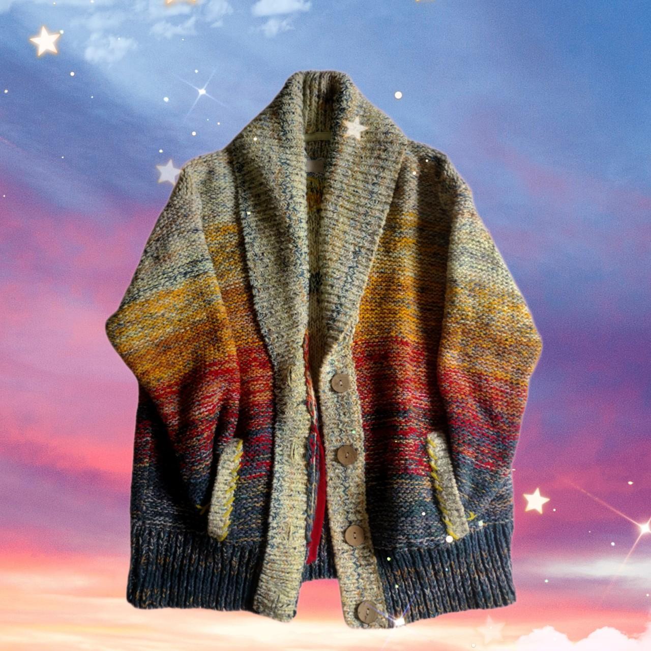 Anthropologie Women's Multi Cardigan | Depop