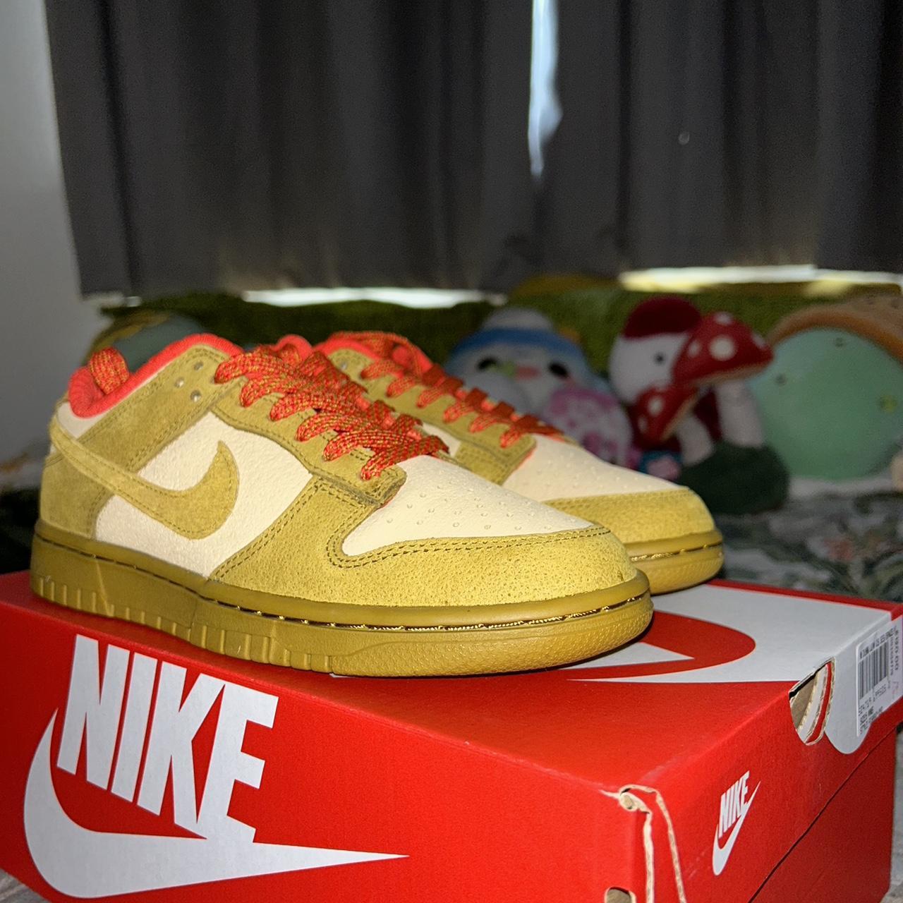 Nike sesame/Bronzine Dunk low Uk women’s size 5... - Depop