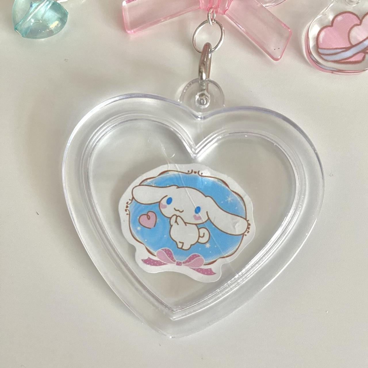 handmade pink and blue cinnamoroll angel keychain !... - Depop