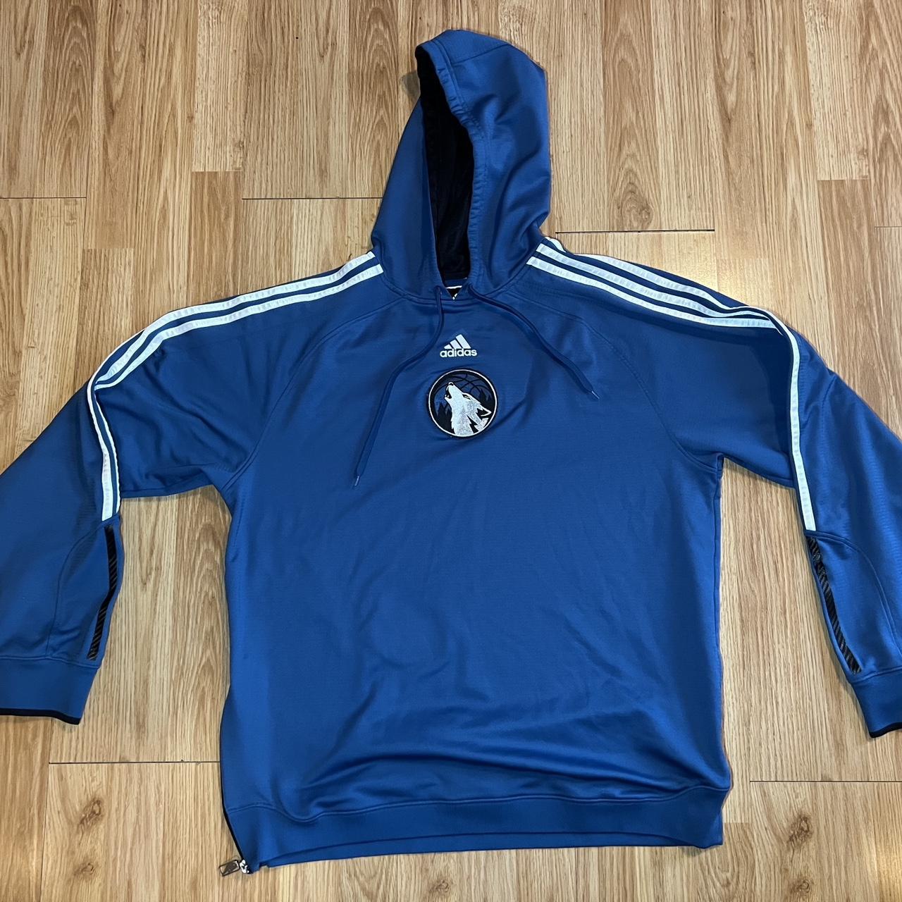 Vintage Men’s Adidas Minnesota Timberwolves Hoodie... - Depop