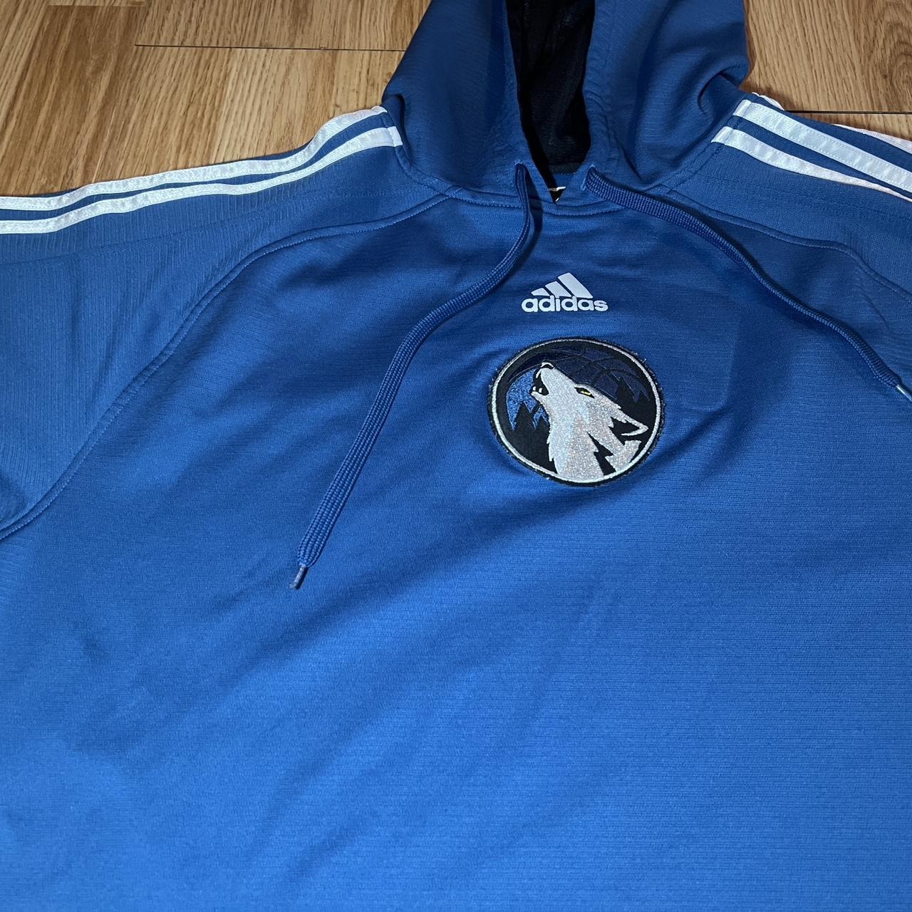 Vintage Men’s Adidas Minnesota Timberwolves Hoodie... - Depop
